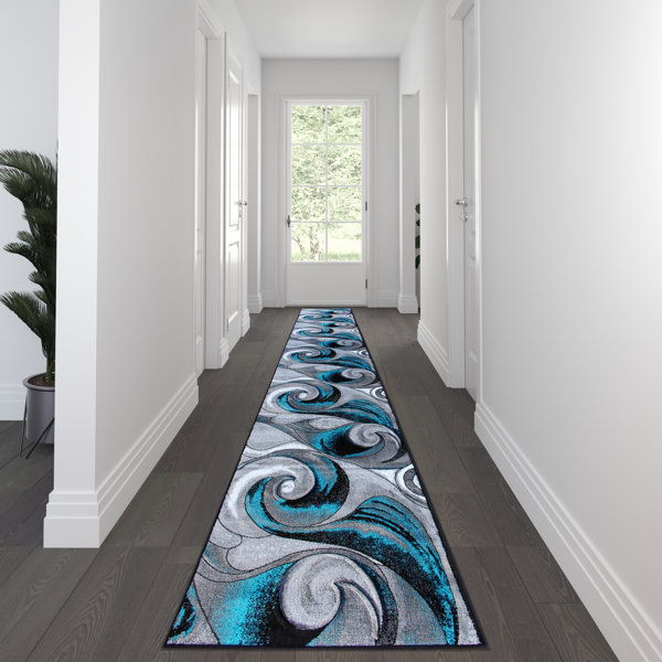 Ocean-waves-rug | Wayfair