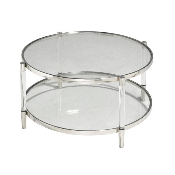 Brassex Emma Coffee Table, Acrylic | Wayfair