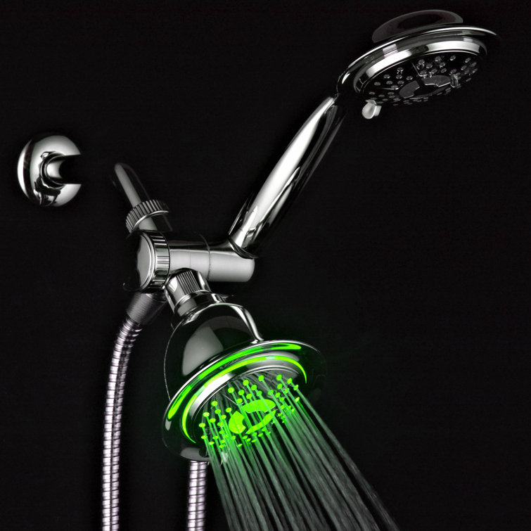 PRSA 7-Color LED Combo Multi Function Dual Shower Head & Reviews | Wayfair