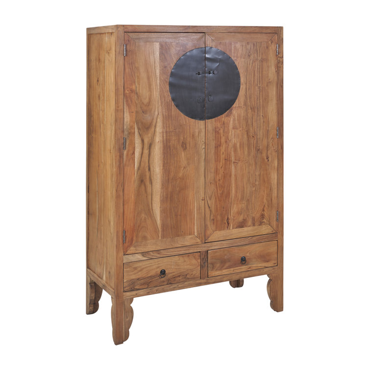 Foundstone Bruce 2 Door Solid Wood Wardrobe | Wayfair.co.uk