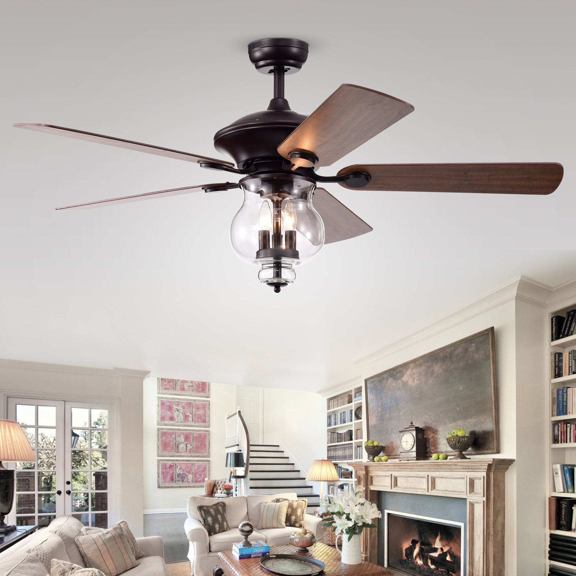Alcott Hill® Osiris 52'' Ceiling Fan with Light Kit | Wayfair