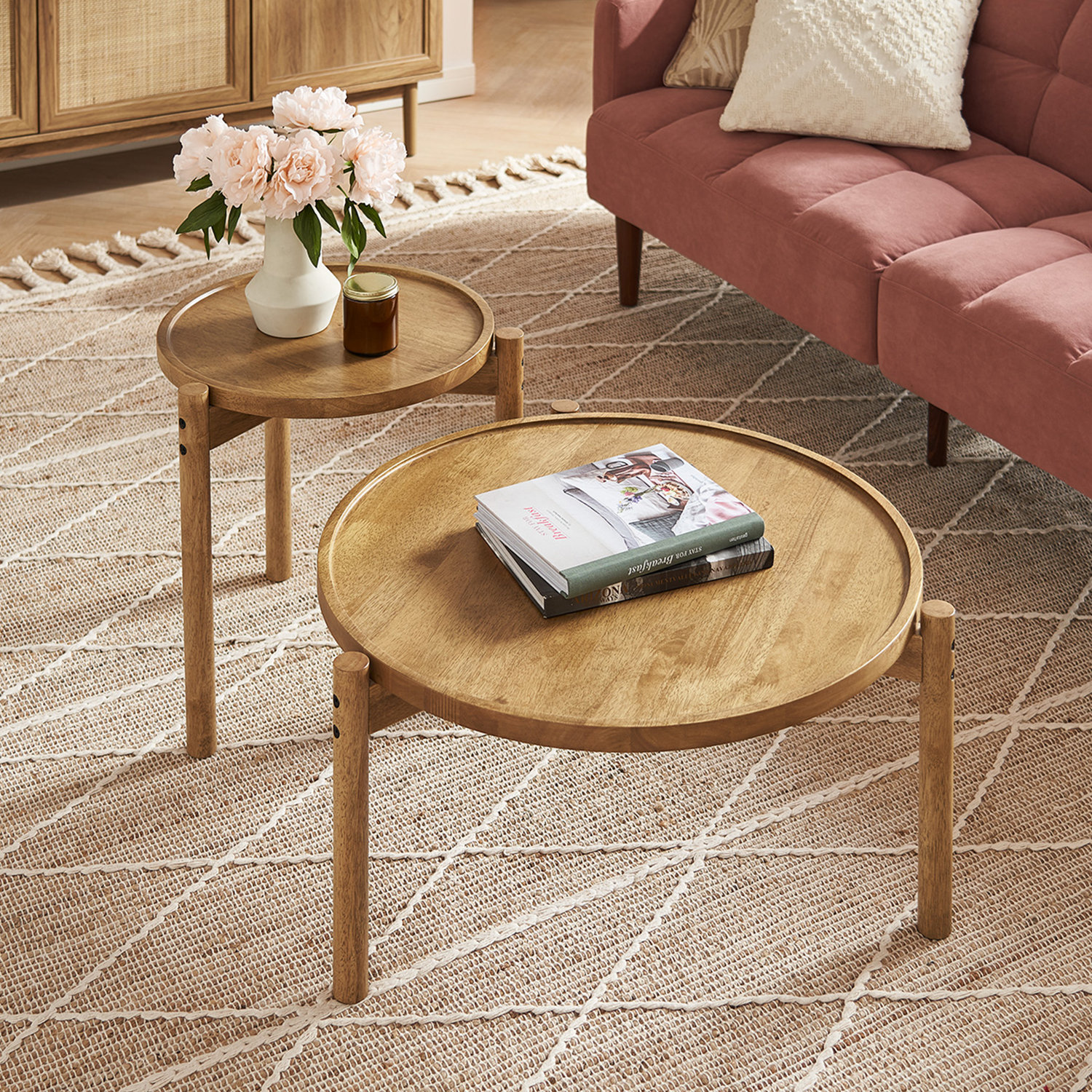 Ebern Designs Peru 2 - Piece Living Room Table Set & Reviews | Wayfair