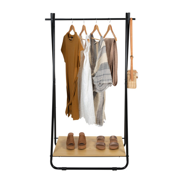 Rebrilliant Elizel 35.6'' Clothes Rack & Reviews | Wayfair