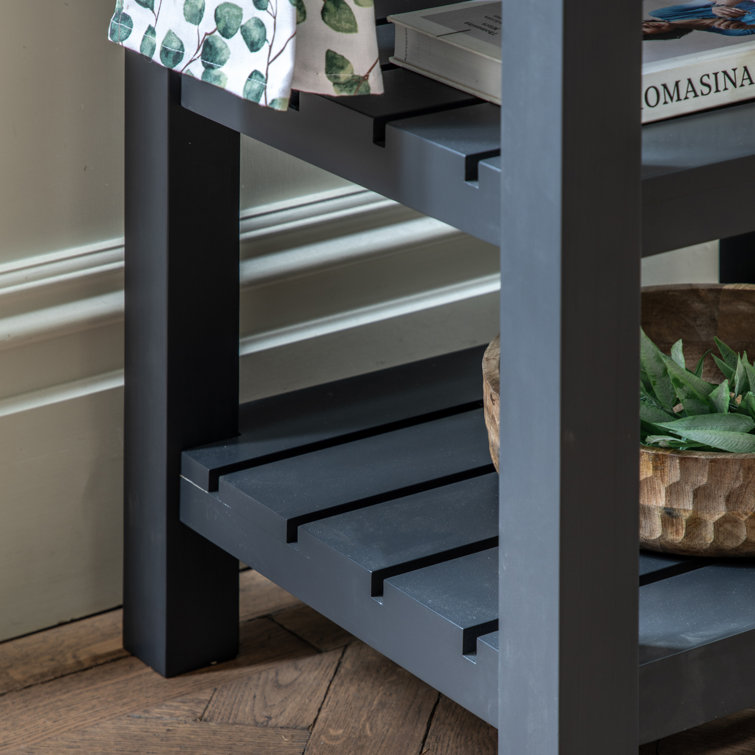 Rosalind Wheeler Chenise 60Cm Wide Butcher Block with Solid Wood Top ...