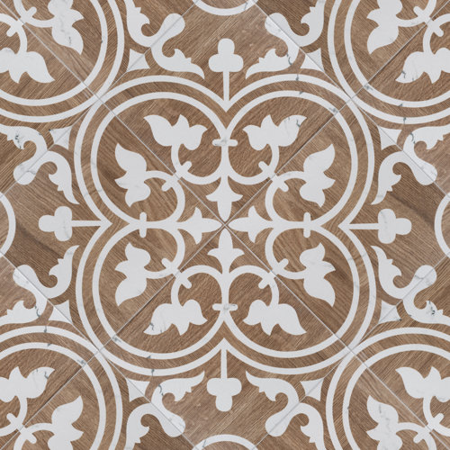 Merola Tile Llama Arte Loire Verso 10" x 10" Porcelain Patterned Wall ...