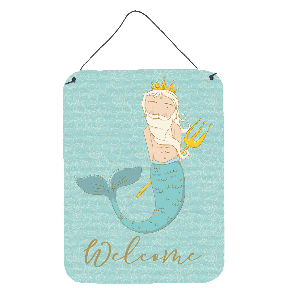 Highland Dunes Neptune Merman Welcome Hanging Prints Wall Décor | Wayfair