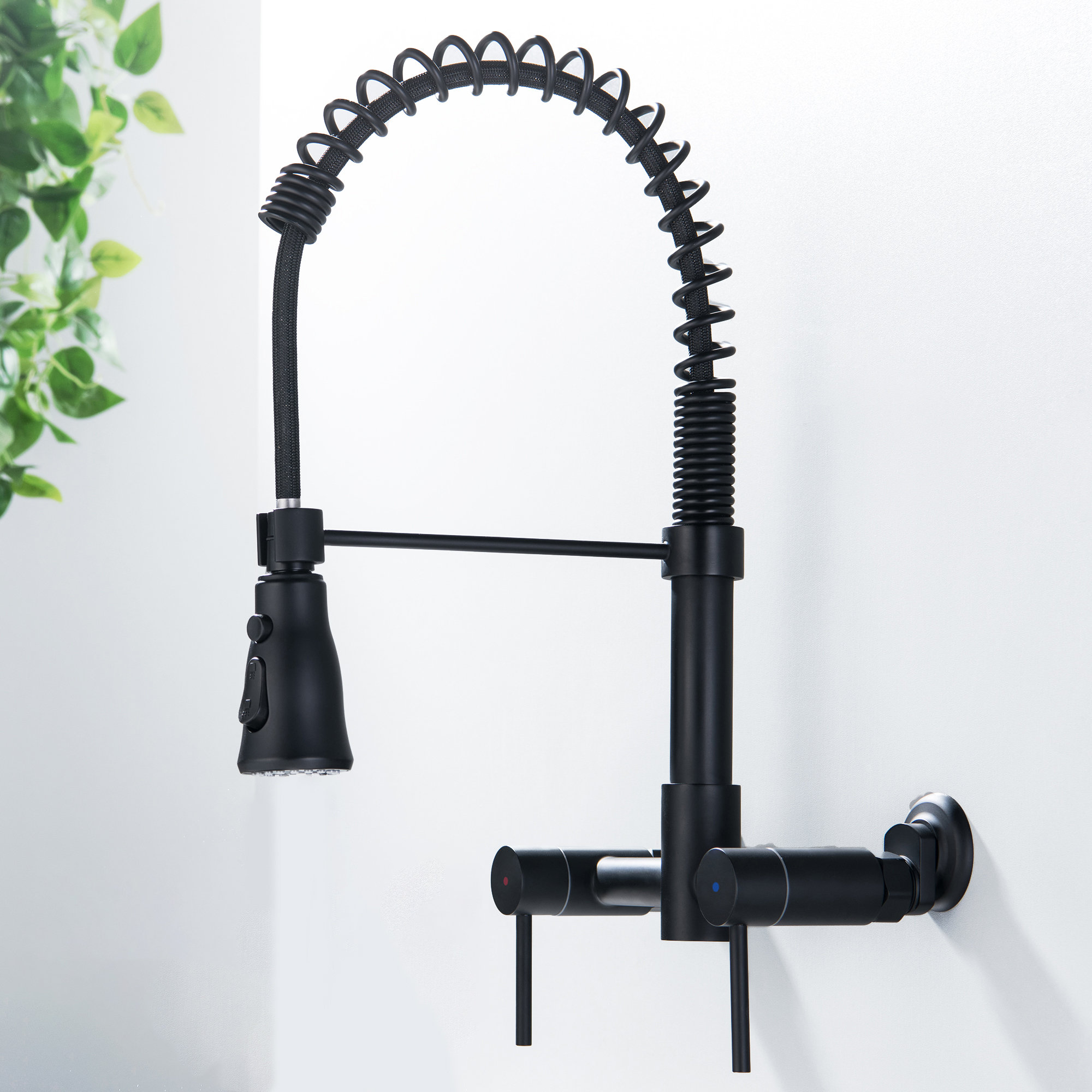 Homein Wall Mounted Bridge Kitchen Faucet | Wayfair