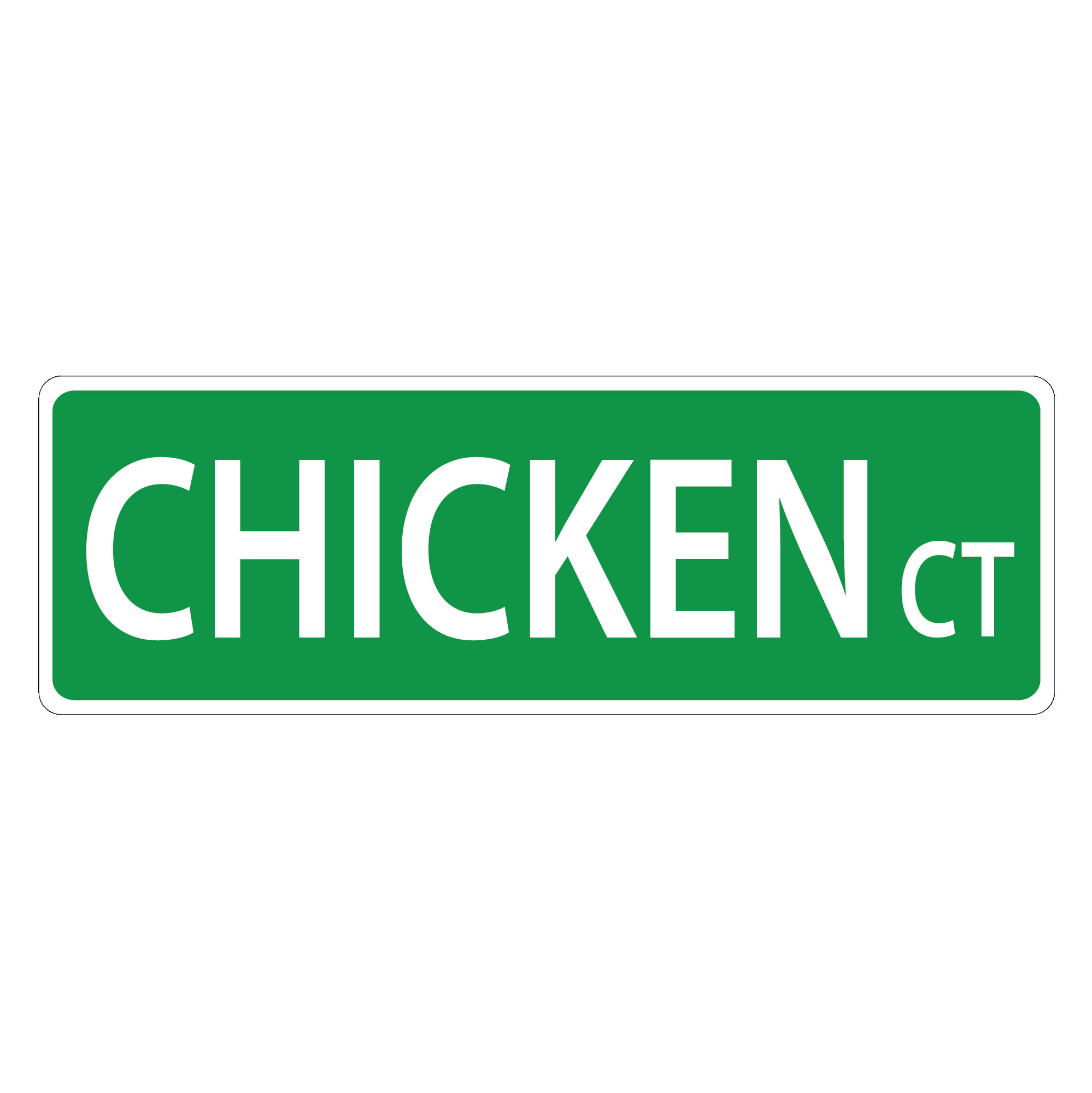 Imagine This Company Chicken Crossing Hanging Street Sign | Wayfair