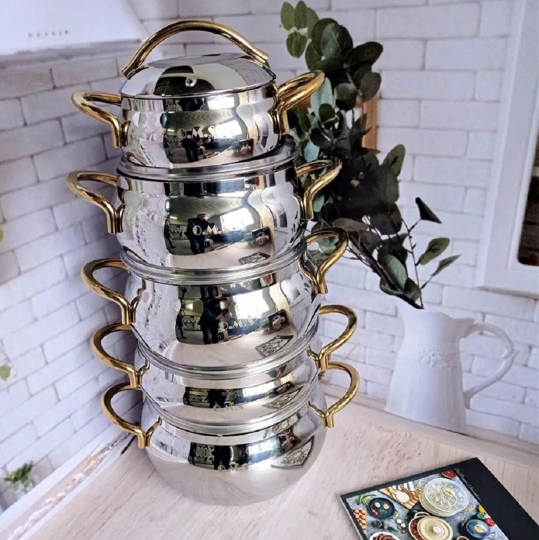 OMS 10 Piece Stainless Steel Cookware Set | Wayfair.co.uk