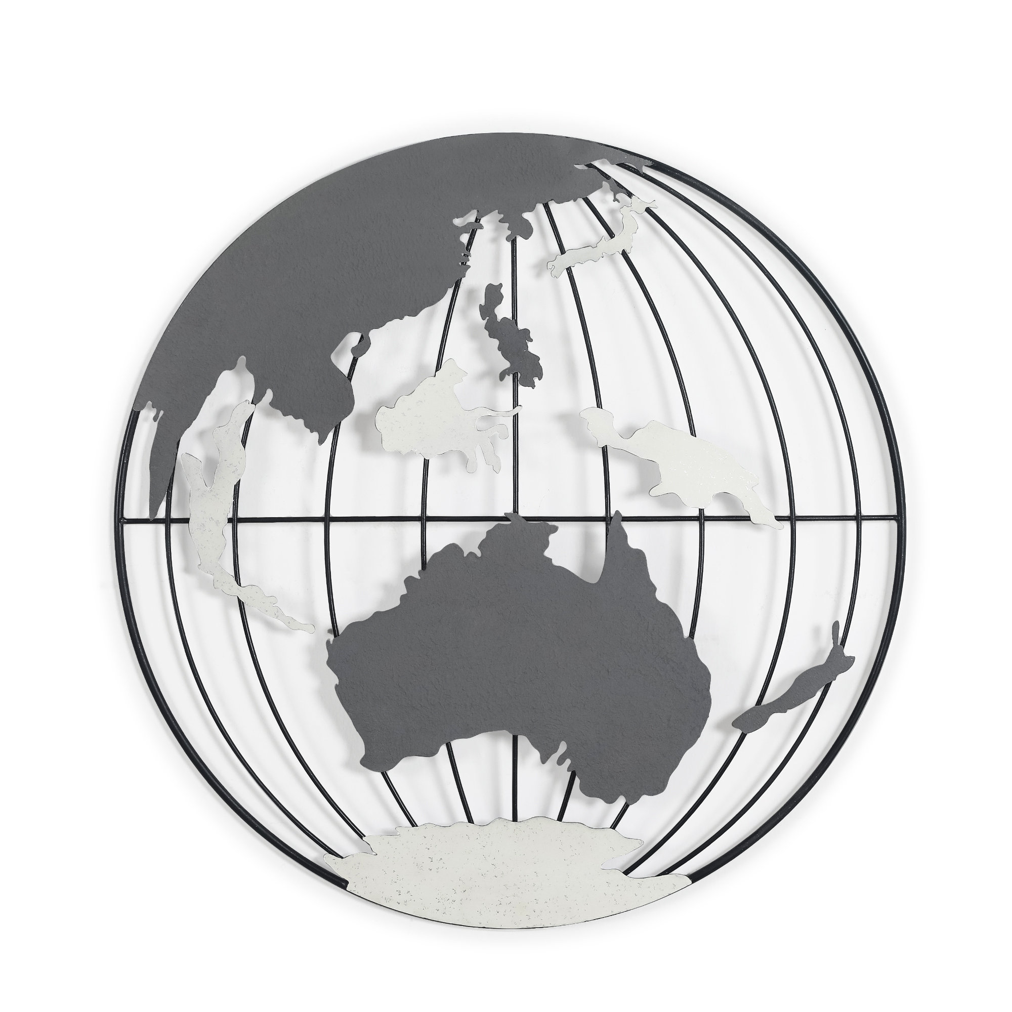 Winston Porter Earth-wall Metal Decoration | Wayfair