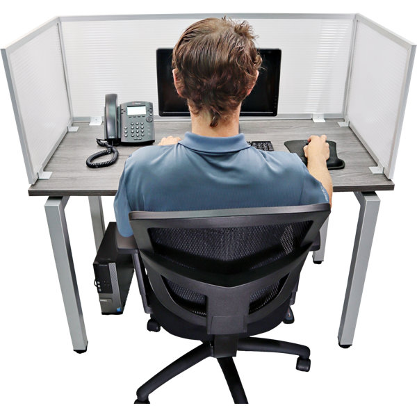 OBEX Polycarbonate Desk Mounted Privacy Panel | Wayfair