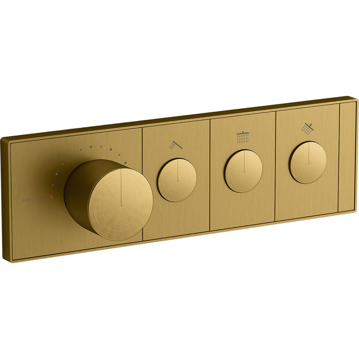 Kohler Anthem Three-Outlet Thermostatic Valve Control Panel With ...