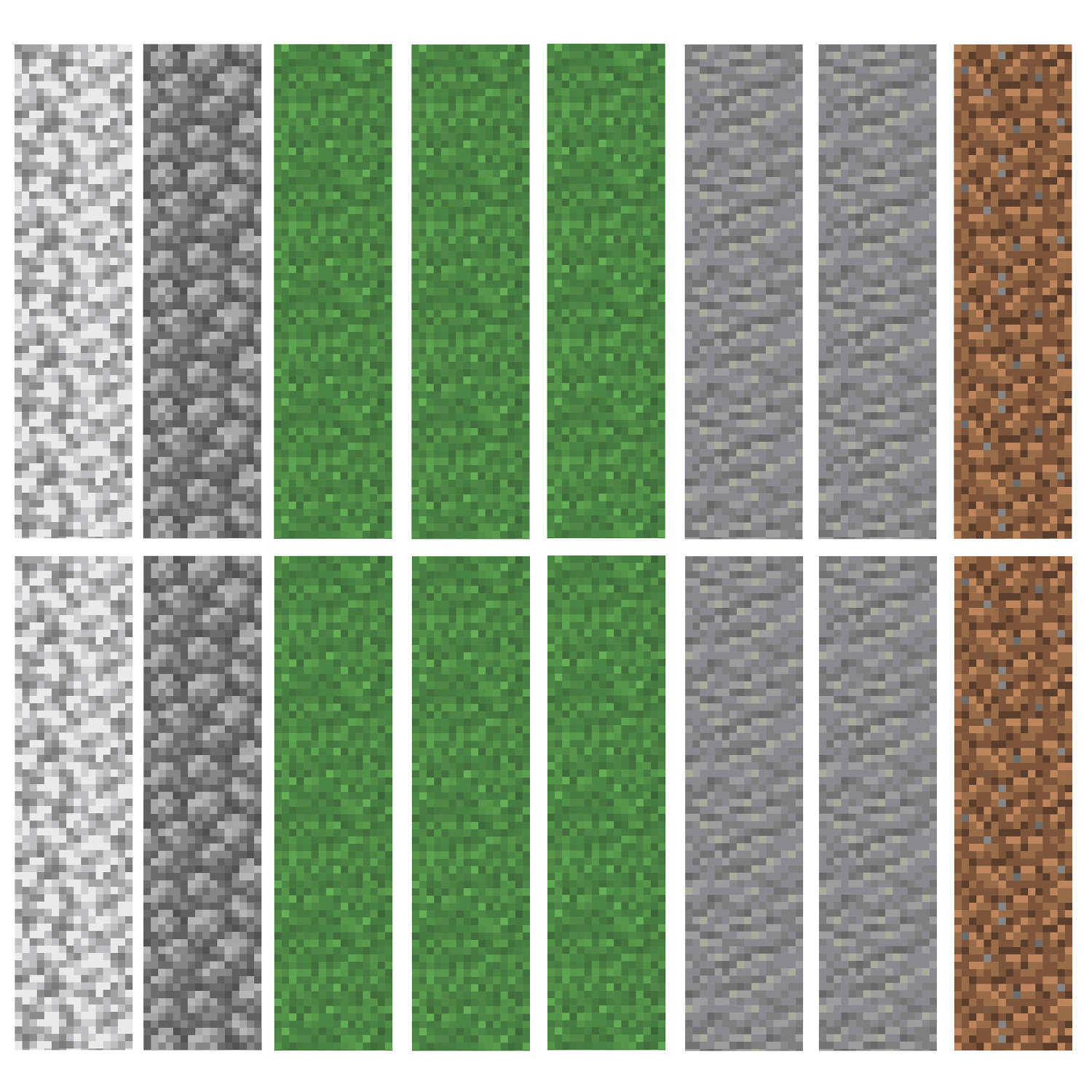 Room Mates Minecraft Block Strips Peel and Stick Wall Decal | Wayfair