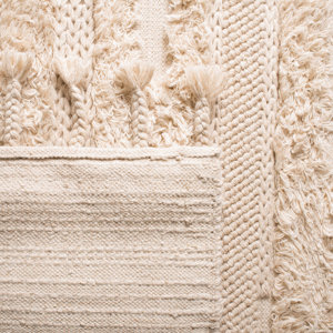 Union Rustic Powell Handmade Flatweave Wool Beige/Gray Rug | Wayfair