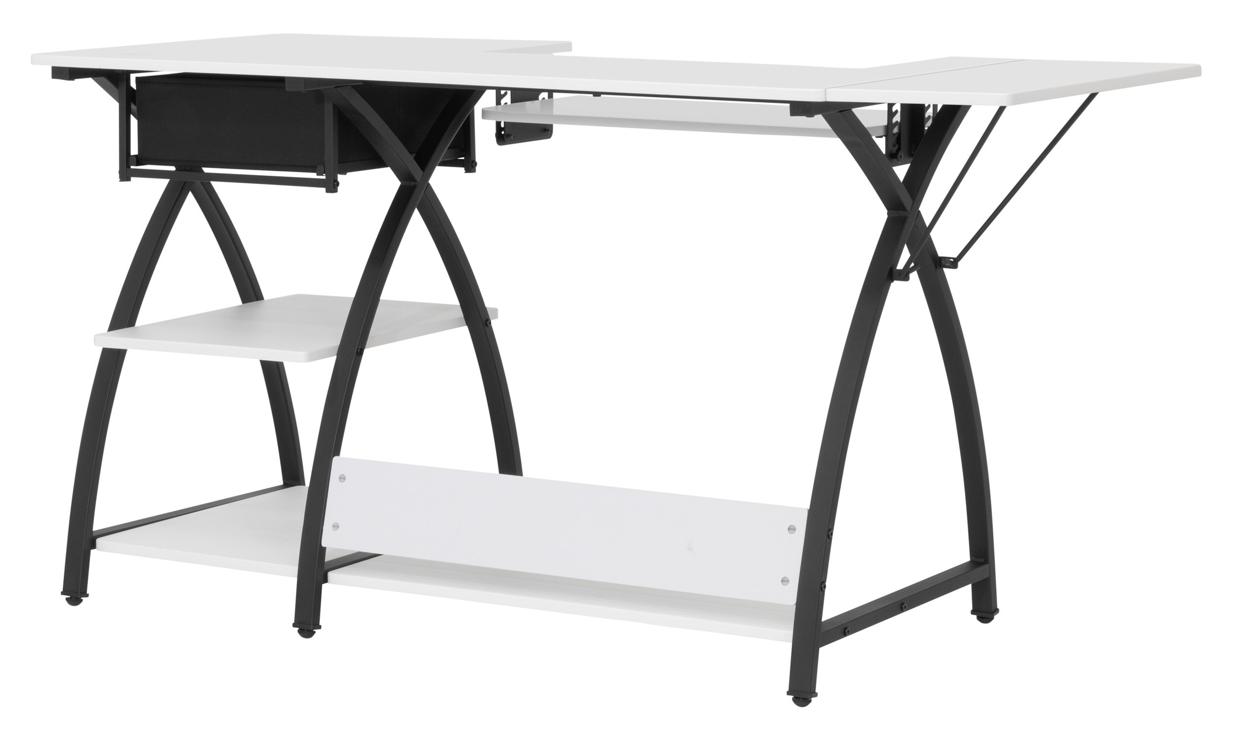 Sew Ready 47.25'' x 23.5'' Sewing Table with Sewing Machine Platform ...