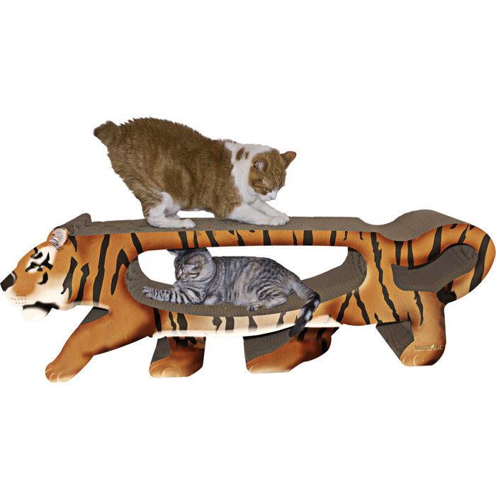 Tucker Murphy Pet™ Chilson Shapes Tiger Cardboard Scratching Board ...