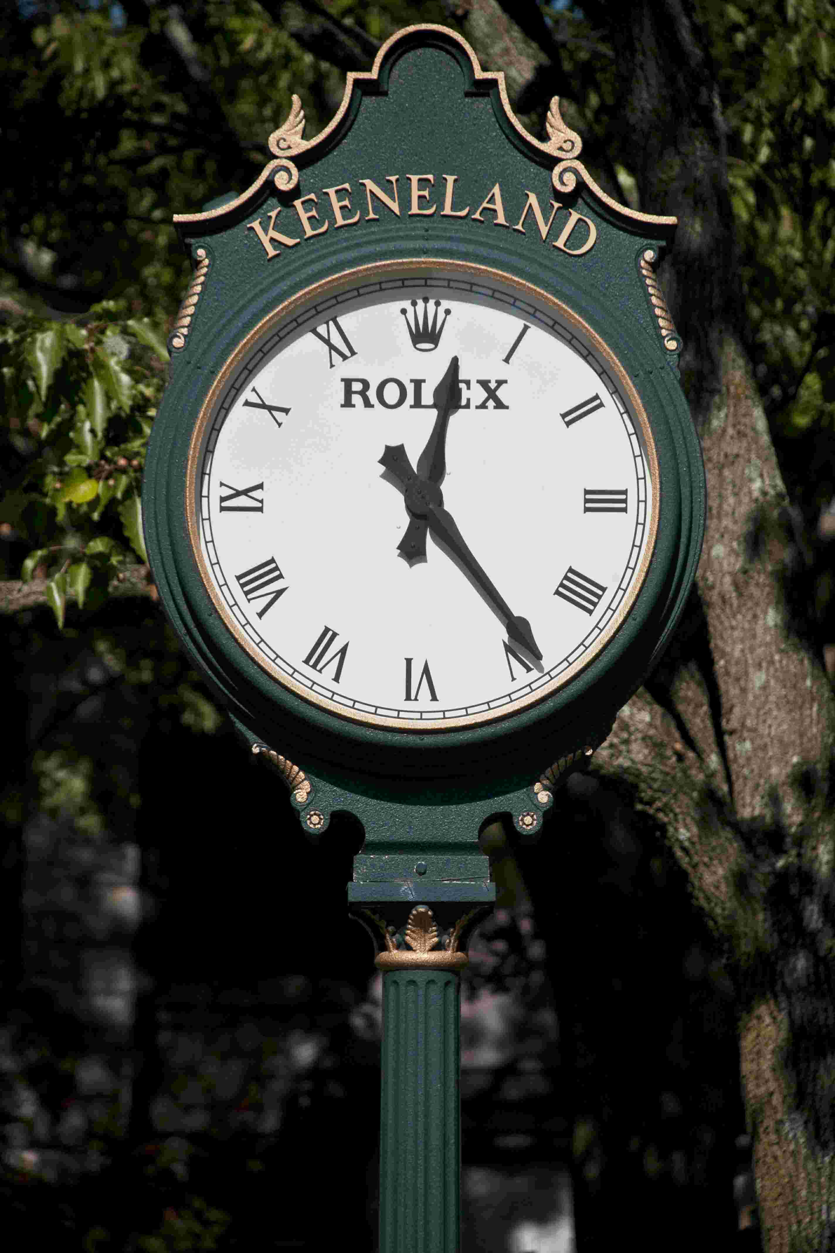 Williston Forge Keeneland Clock On Canvas Print | Wayfair