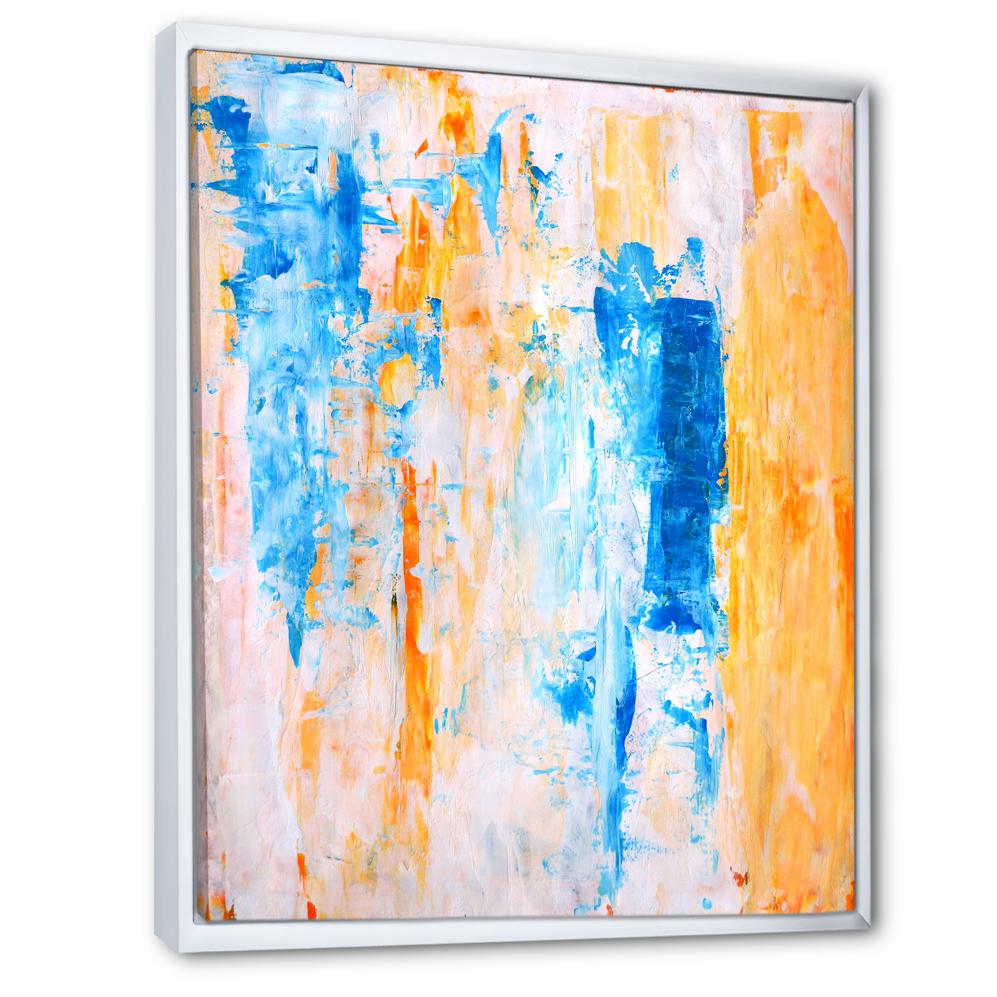 Wrought Studio Colorfields In Shades Of Teal And Orange II Colorfields ...