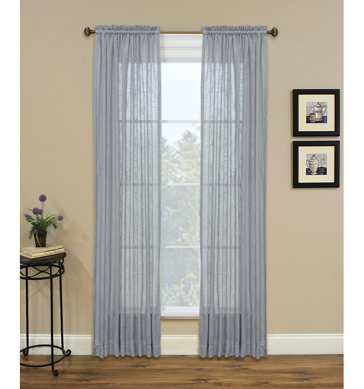Natco Home Polyester Sheer Single Curtain Panel Panel | Wayfair