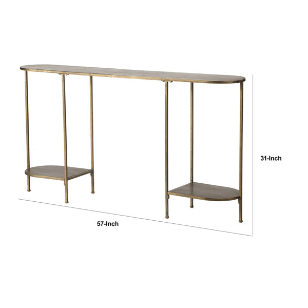 Willa Arlo Interiors 57'' Iron Console Table & Reviews | Wayfair