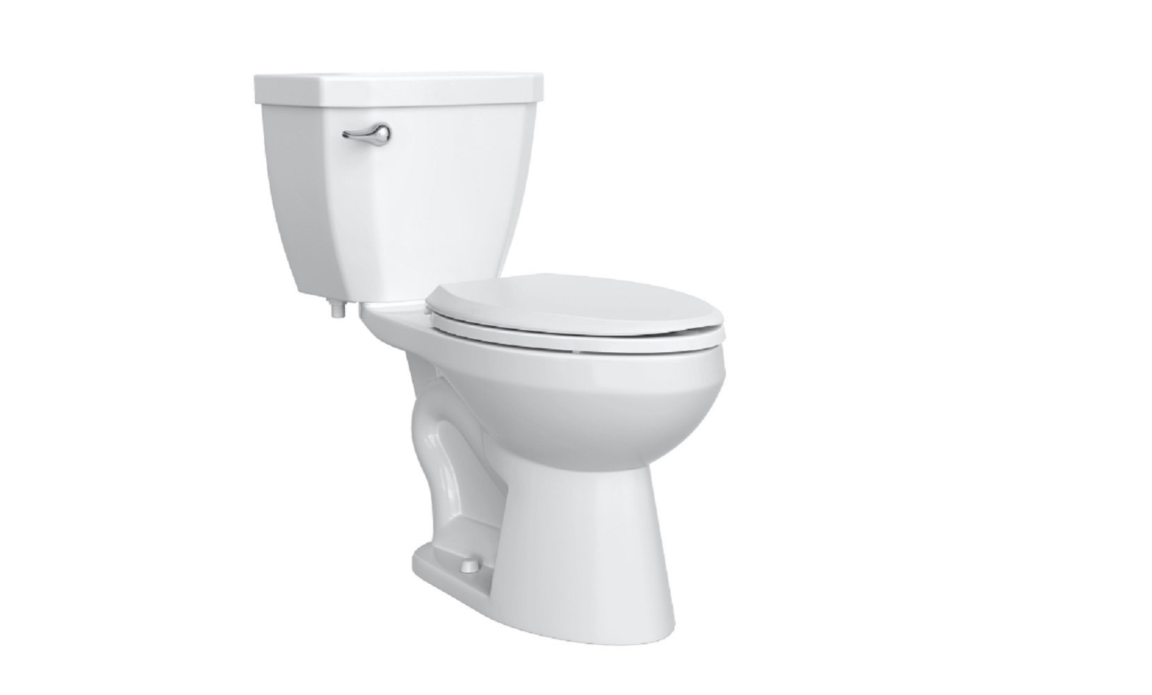 Proflo 1.28 Gallons Per Minute GPF Elongated Floor Mounted Two-Piece ...