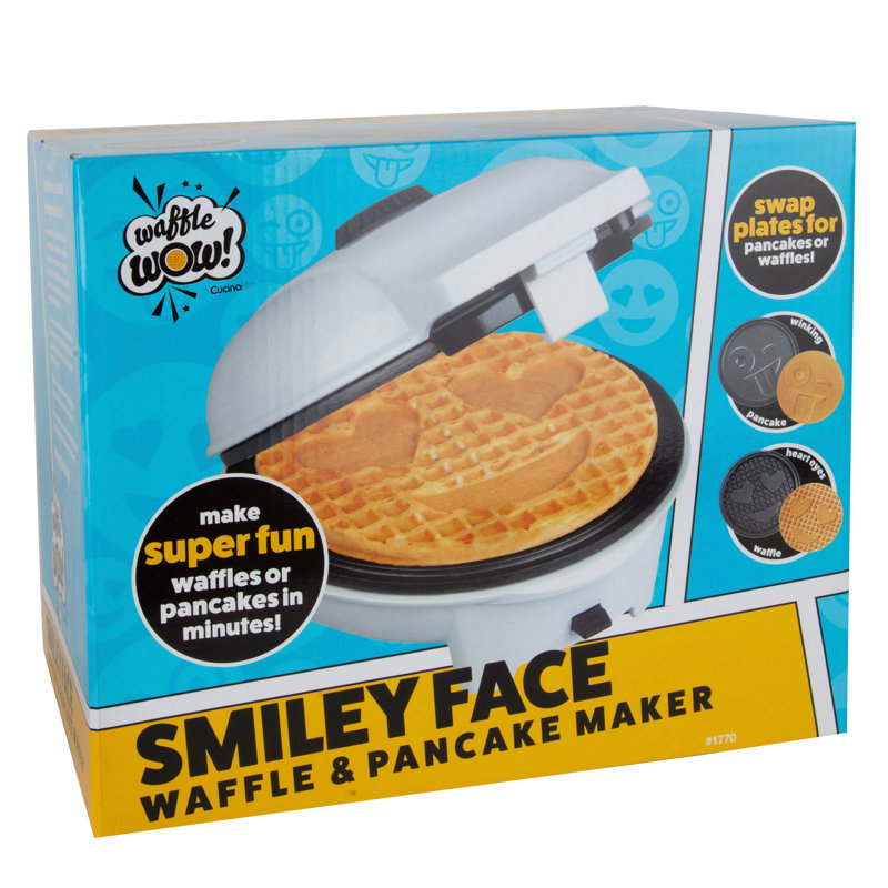 CucinaPro Smiley Face Waffle Maker | Wayfair
