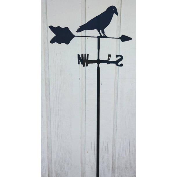 The Lazy Scroll Garden Mount Crow Weathervane | Wayfair