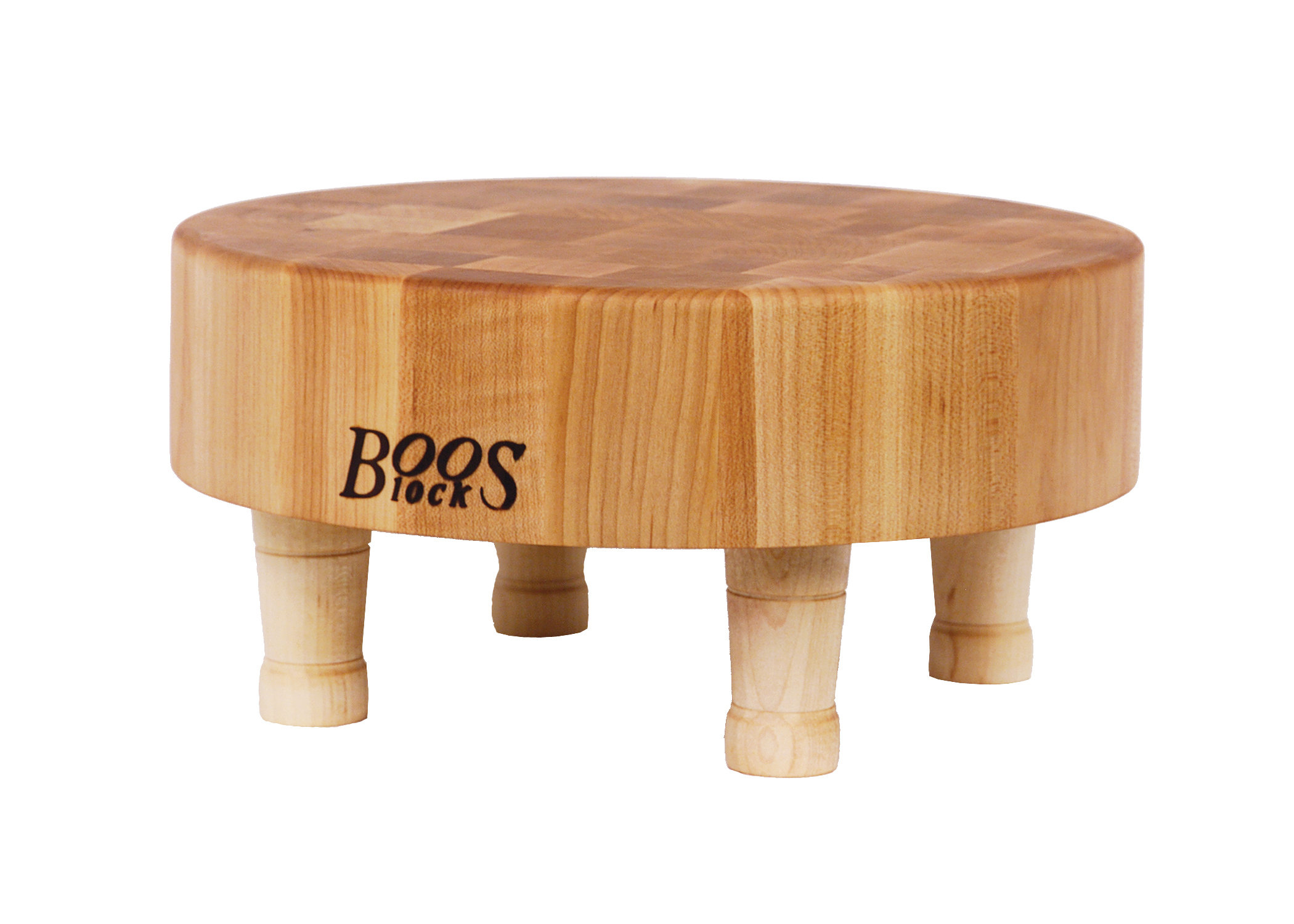 John Boos BoosBlock® 3" Thick Butcher Block Cutting Board with Legs ...