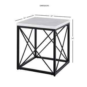 Wade Logan® Geddes 24'' Tall Frame End Table & Reviews | Wayfair