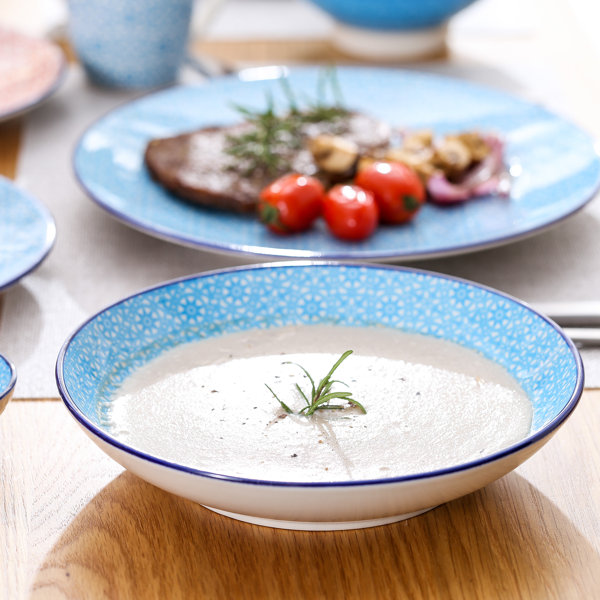 Latitude Run® Jabary Porcelain China Dinnerware Set - Service for 8 ...