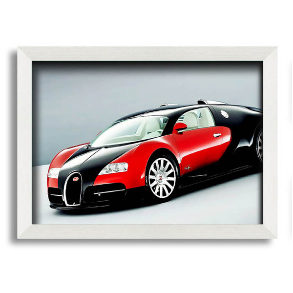 Latitude Run Zaira Bugatti Veyron Red And Black Side Profile - Single ...