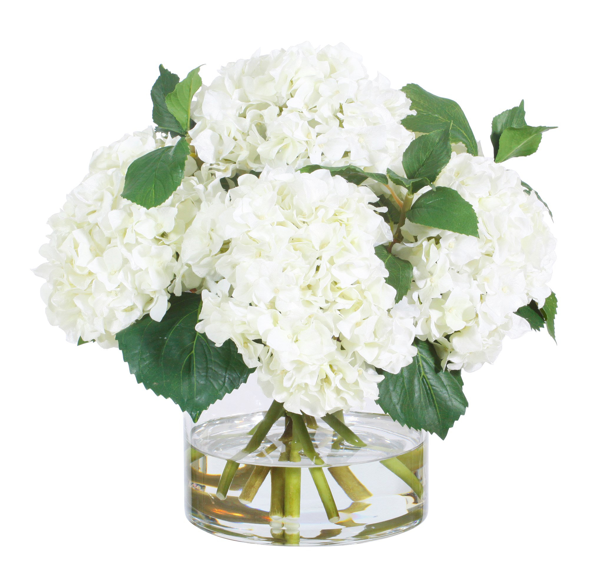 Winward Silks Hydrangea Centerpiece in Vase | Wayfair