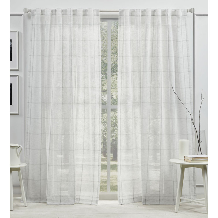 Lauren Ralph Lauren Rubin Sheer Back Tab/Rod Pocket Curtain Panel ...