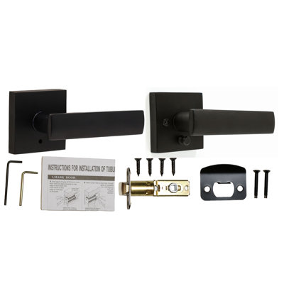Weslock Utica Lever Privacy Door Lever with Square Rosette & Reviews ...