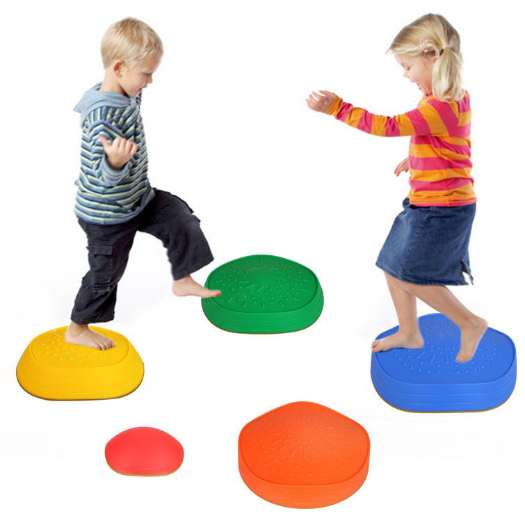 WYZworks 5-Piece Colorful Balance Stepping Stones | Wayfair