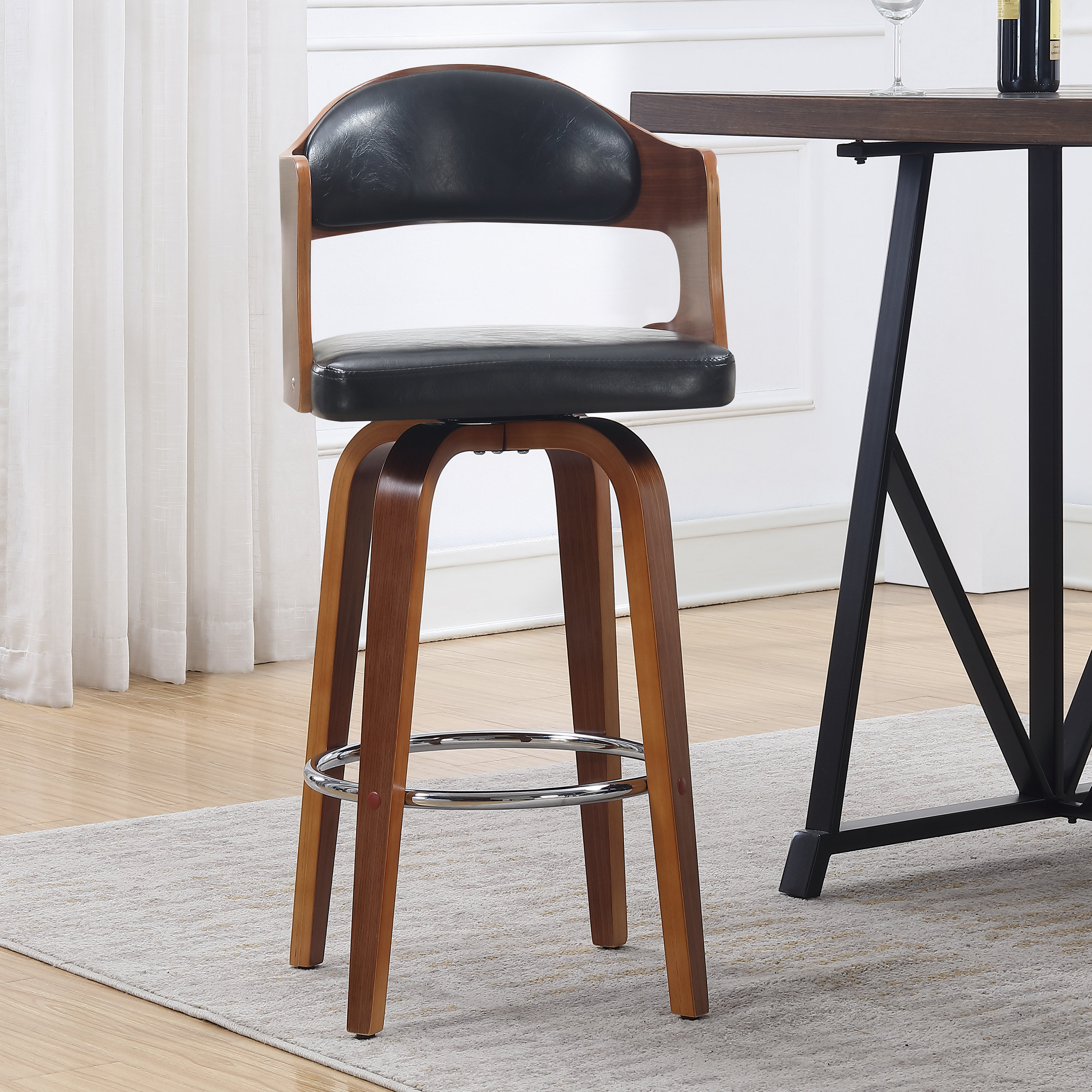 George Oliver Blanco Swivel 27'' Counter Stool & Reviews | Wayfair