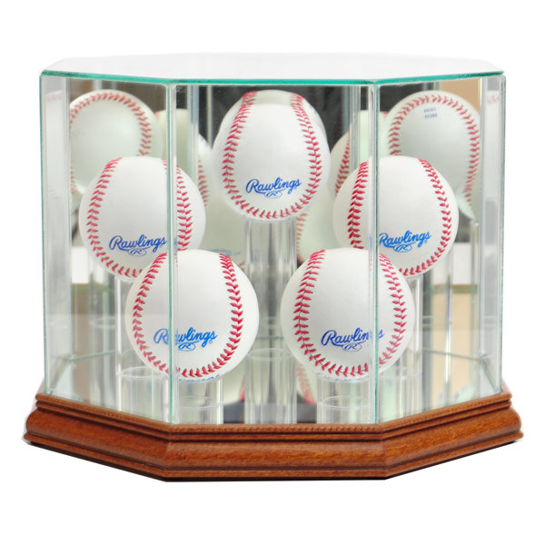 Perfect Cases And Frames 9.5'' x 9.5'' Glass Baseball Ball Display Case ...