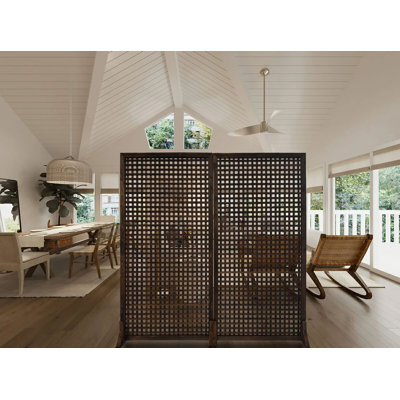 Porpora 36'' W x 72'' H Solid Wood Single Panel Room Divider | Wayfair