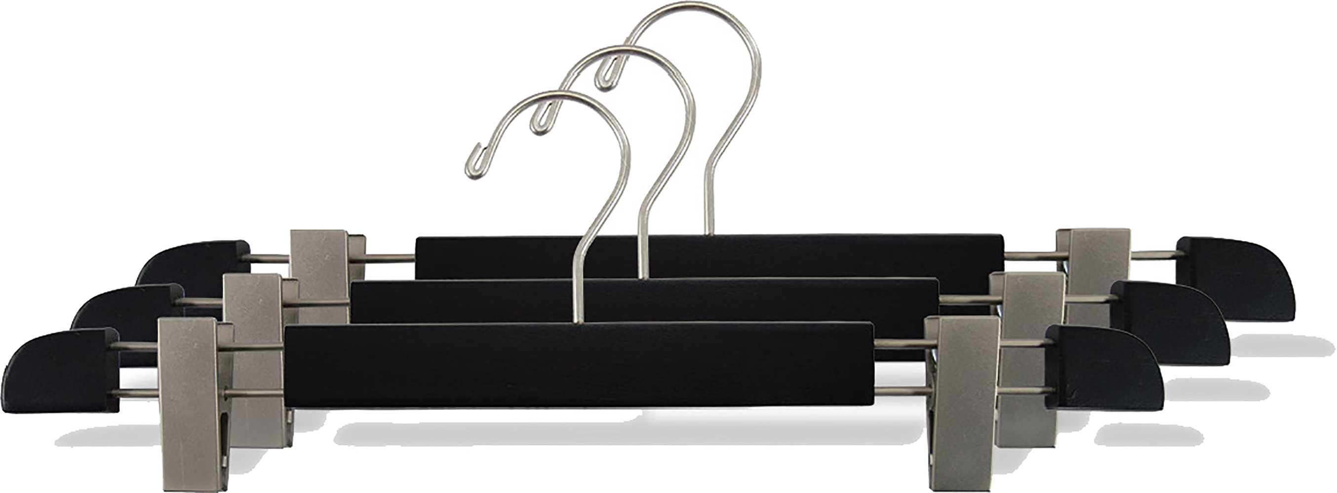 Rebrilliant Wood Bottoms Hanger with Clips for Skirt/Pants | Wayfair