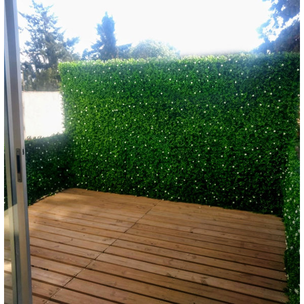 GreenSmart Dekor 1.6 ft. H x 1.6 ft. W Artificial Tulum Leaf Fence ...