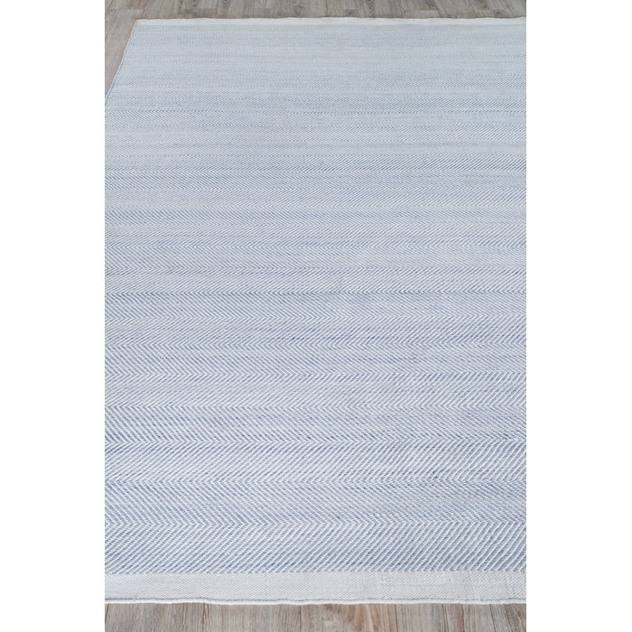 Exquisite Rugs Rectangle Bintan Light Blue Handmade Recycled P.E.T ...