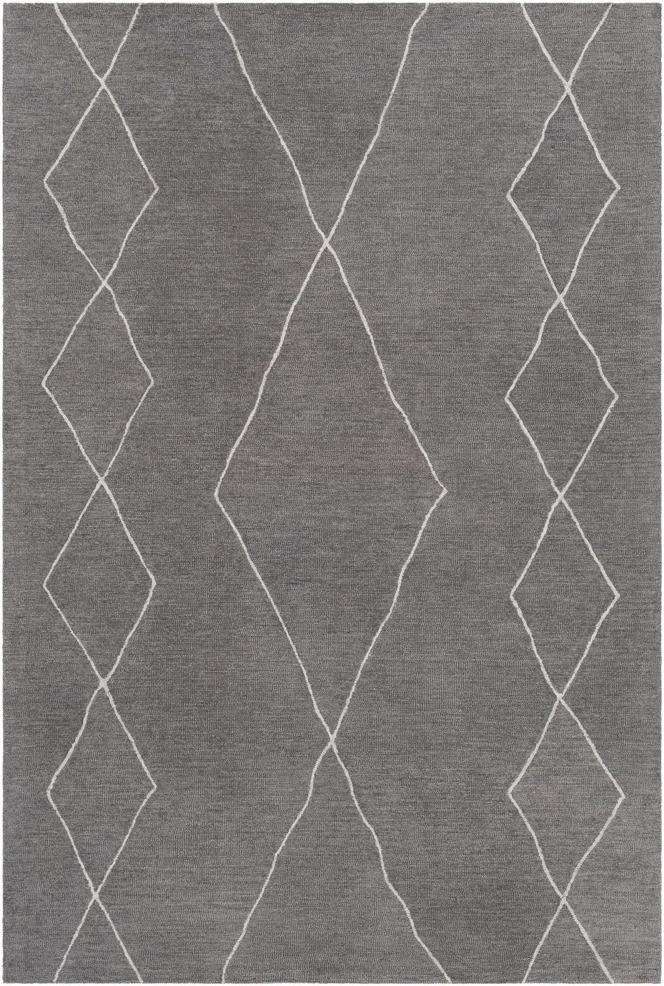 AllModern Wurst Handmade Wool Charcoal Rug & Reviews | Wayfair