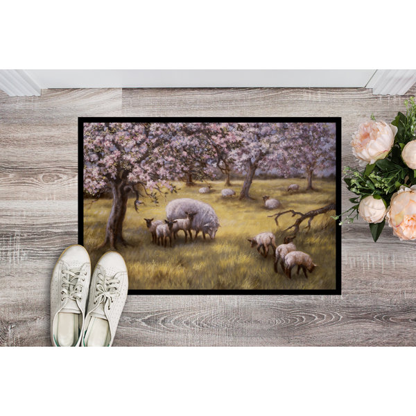 Tucker Murphy Pet™ Sheep Non-Slip Outdoor Door Mat | Wayfair