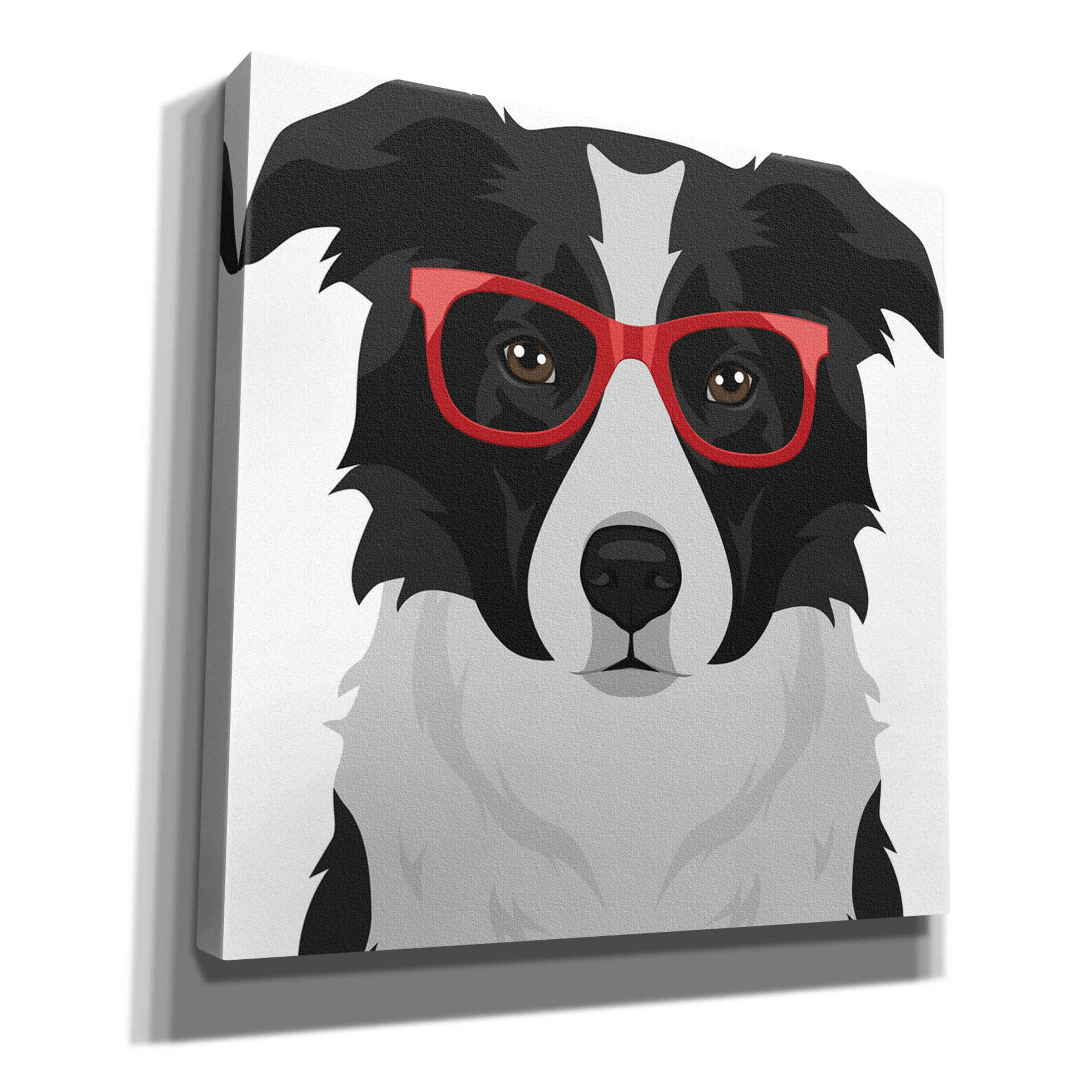 Trinx Epic Graffiti 'Border Collie Wearing Hipster Glass Border Collie ...