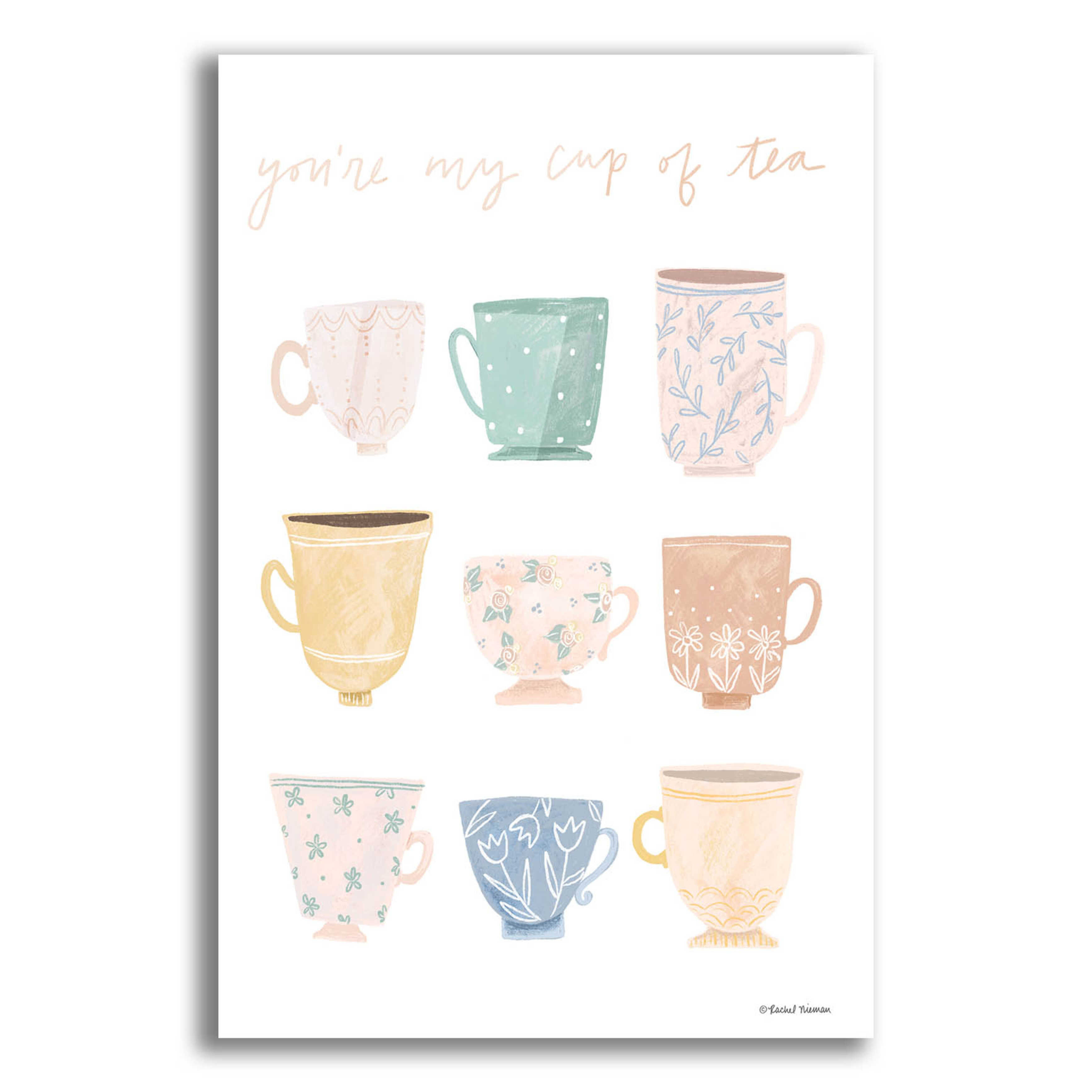 Red Barrel Studio® Epic Art 'You're My Cup Of Tea' By Rachel Nieman ...