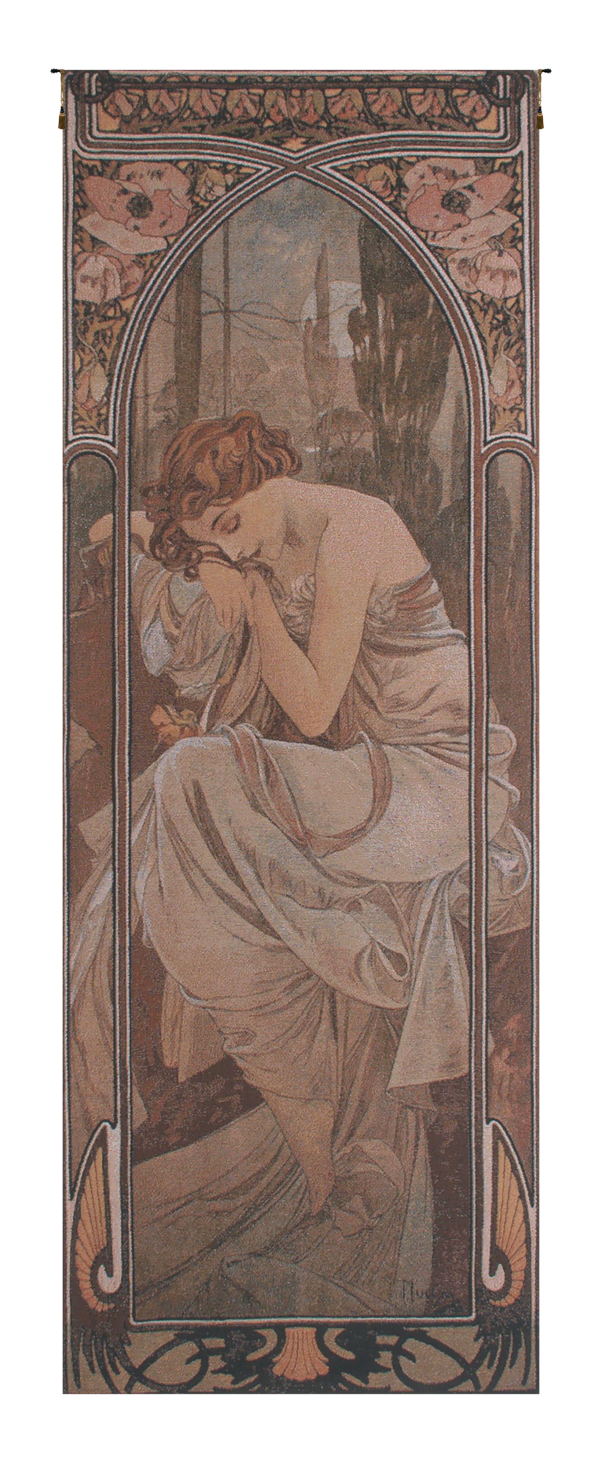 Charlotte Home Furnishings Mucha Nuit by Alphonse Mucha Tapestry | Wayfair