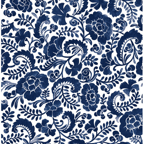 Winston Porter Heyab Peel & Stick Paisley Wallpaper | Wayfair