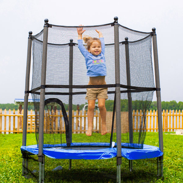 Jump Tastic Trampoline Jump Tastic 4.7' Round Toddler Trampoline ...