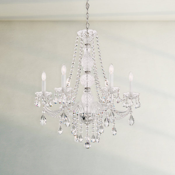 Schonbek Arlington 6 - Light Glass Classic / Traditional Chandelier ...