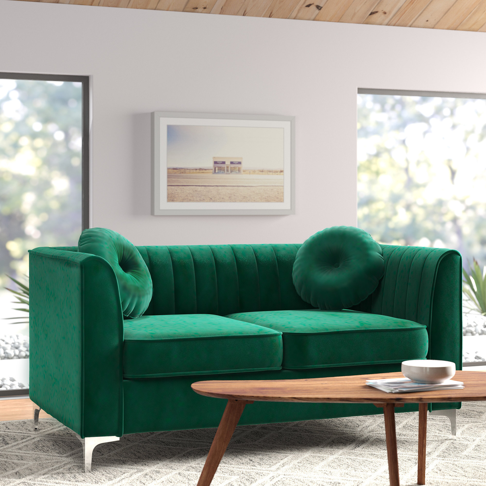 Willa Arlo Interiors Herbert 62'' Upholstered Loveseat & Reviews | Wayfair